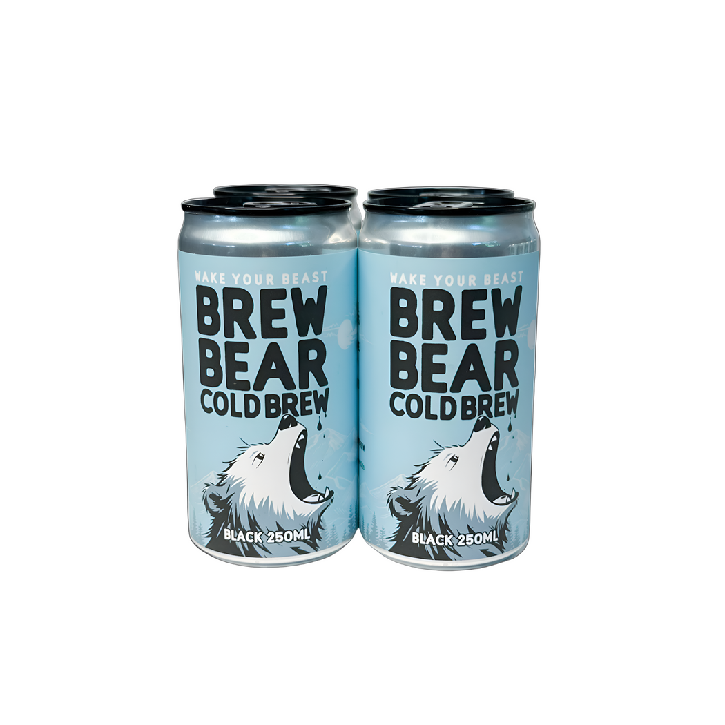 Cold Brew Coffee Cans - 4 Pack – Brew Bear